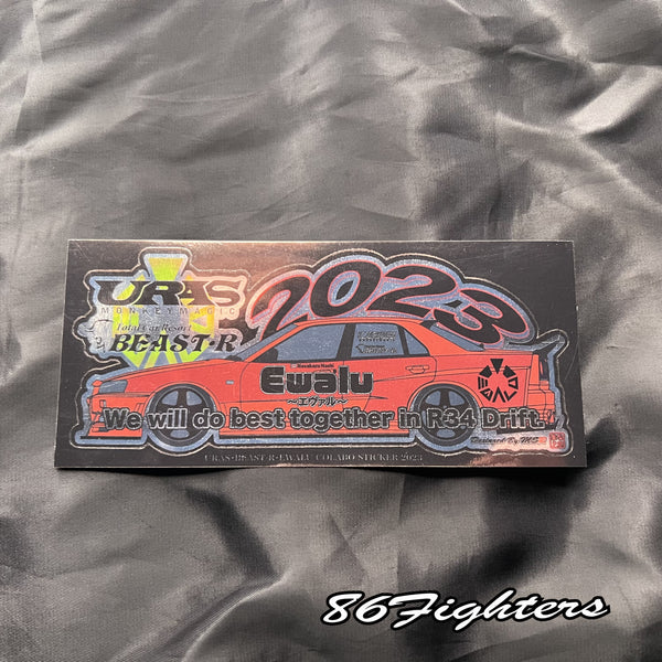 Beast-R x URAS Collaboration sticker – 86 Fighters