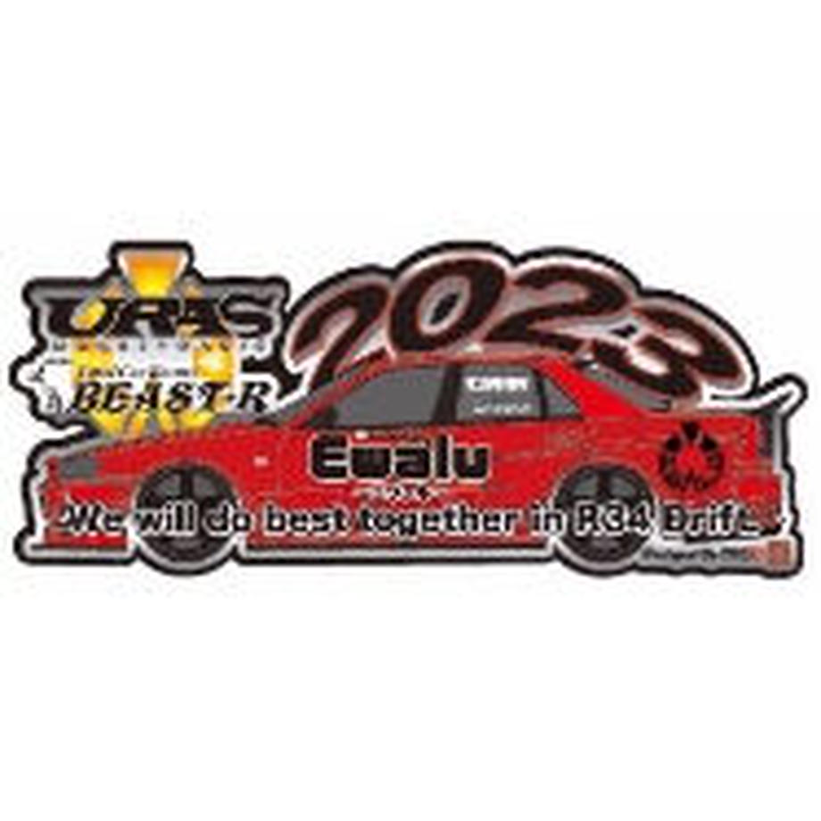 Beast-R x URAS Collaboration sticker – 86 Fighters