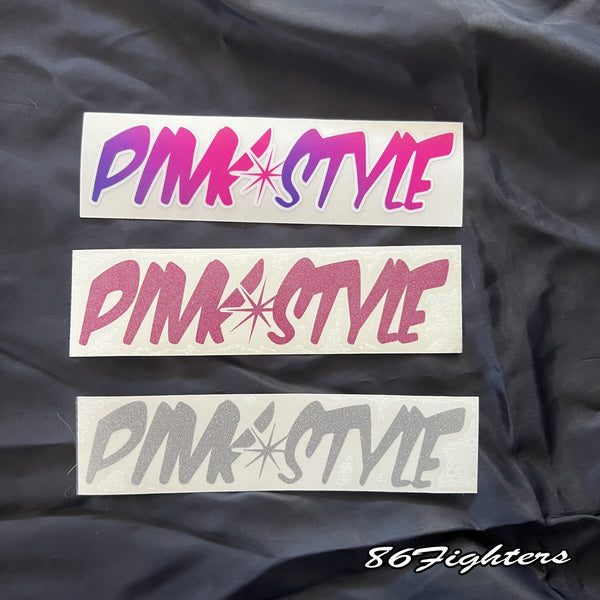 PINK STYLE - Logo - Small Sticker – 86 Fighters